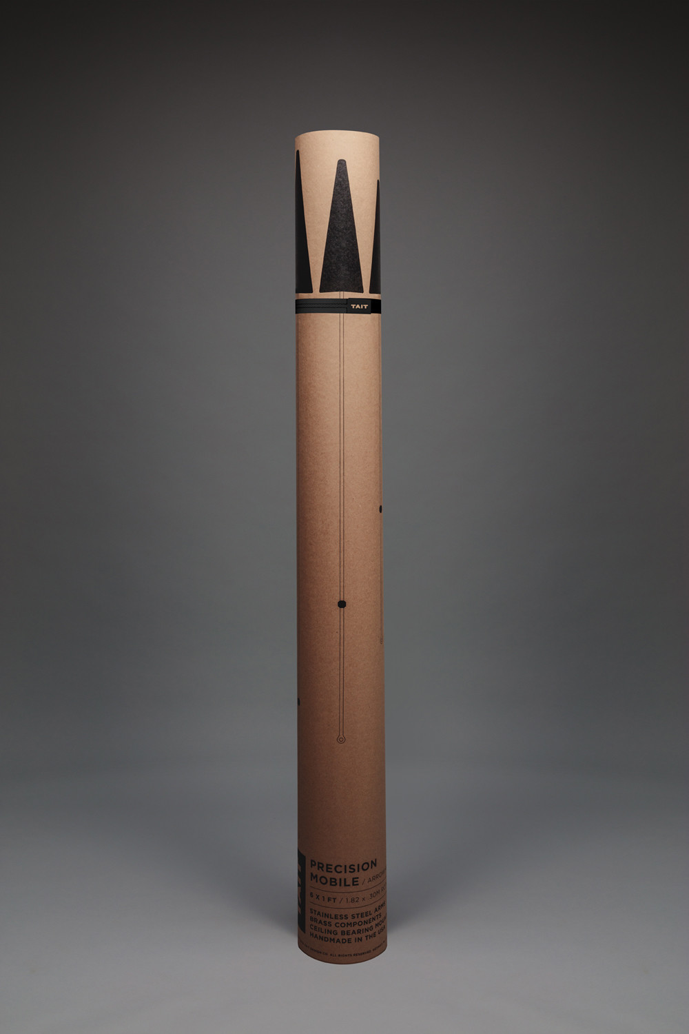 0.5Kg Round Tube Box Packaging Pms Eco Friendly Cylinder Packaging Box